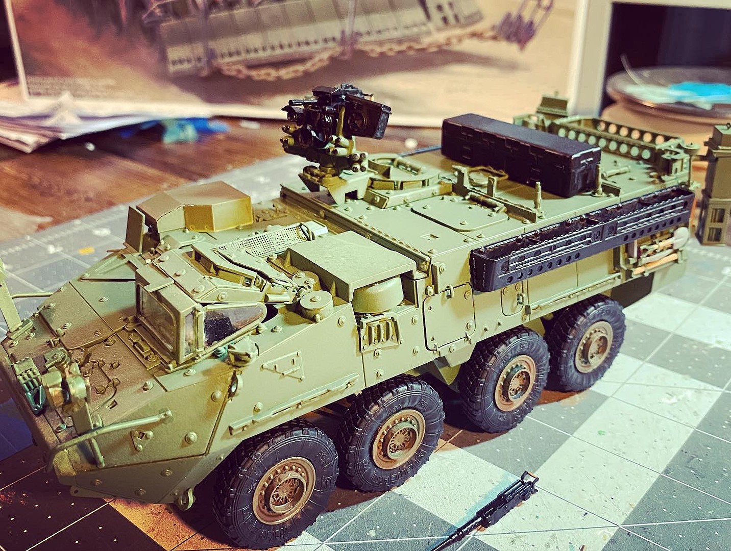 M1132 Stryker Engineer Squad Vehicle (ESV) -- Plastic Model Military ...