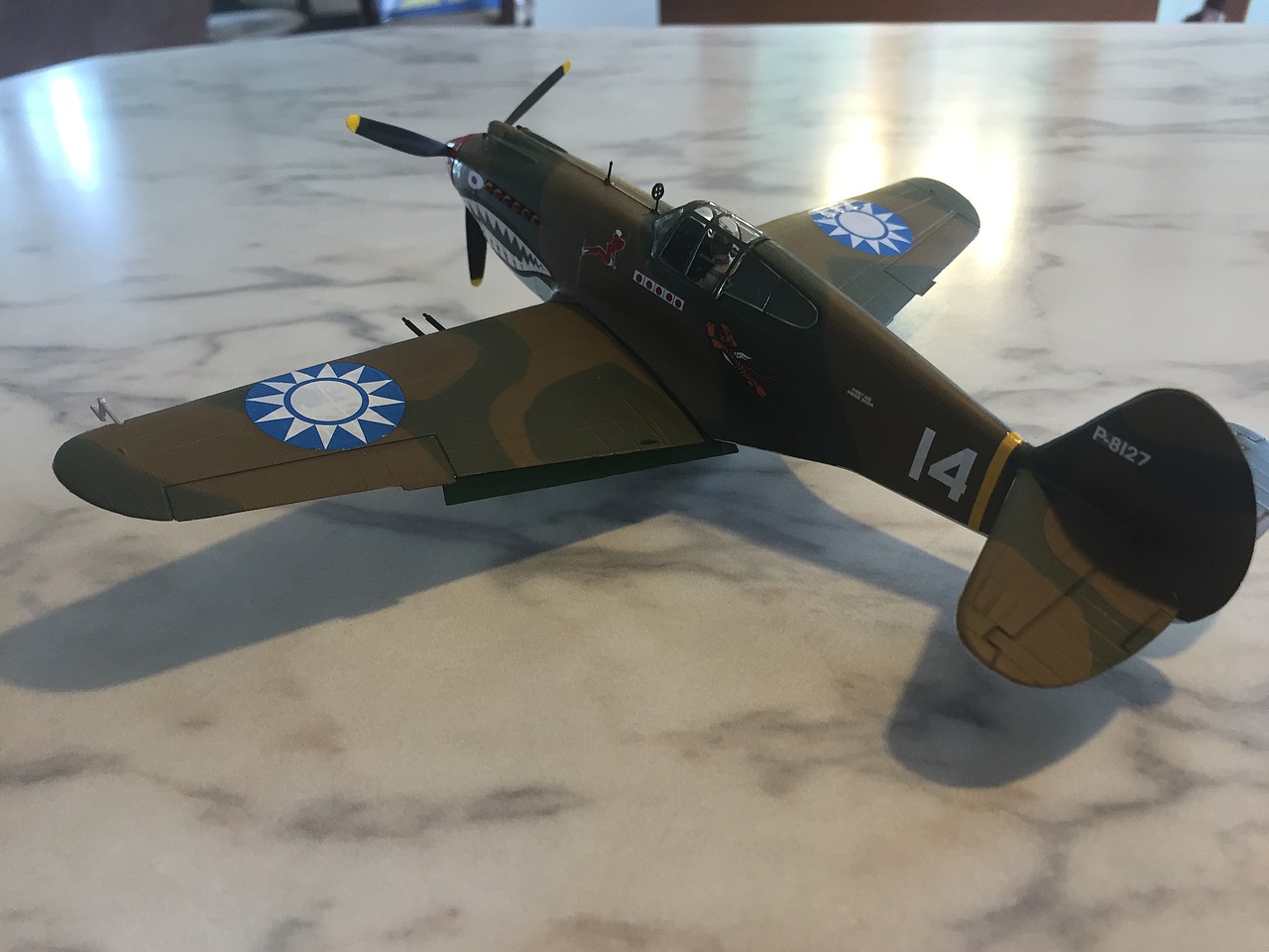 P40B Tiger Shark Aircraft -- Plastic Model Airplane Kit -- 1/48 Scale ...