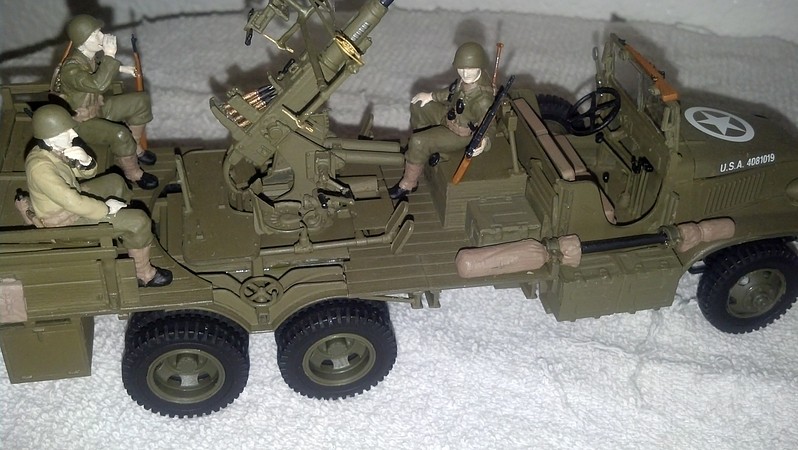 GMC Bofors 40mm Gun Cargo Truck -- Plastic Model Military Vehicle Kit ...