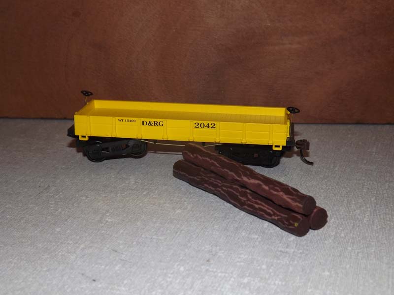 1860 Log Car Wooden Vintage Freight Car D&RG HO pictures by elcio_cardoso10