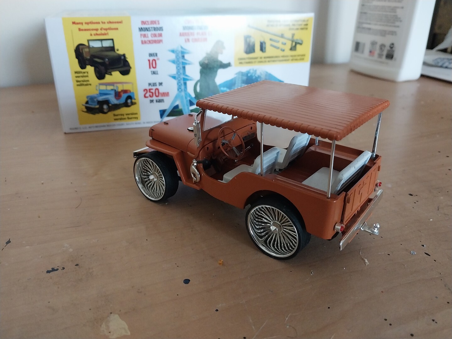 Godzilla Army Jeep -- Plastic Model Military Vehicle Kit -- 1/25 Scale ...