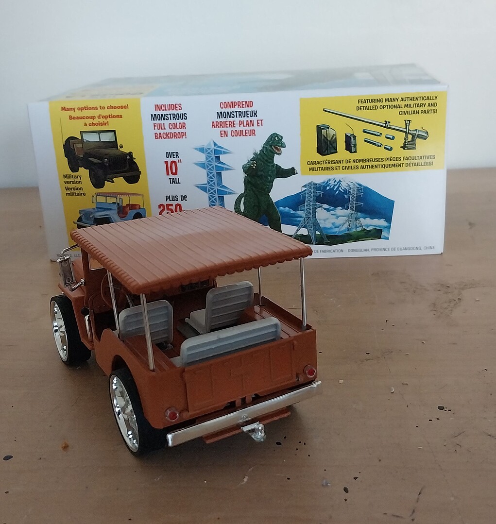 Godzilla Army Jeep -- Plastic Model Military Vehicle Kit -- 1/25 Scale ...