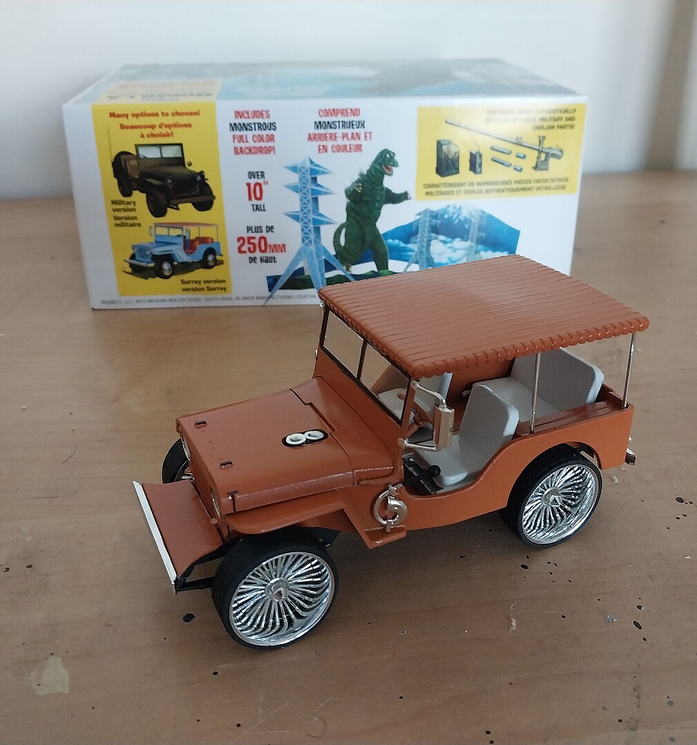 Godzilla Army Jeep -- Plastic Model Military Vehicle Kit -- 1/25 Scale ...