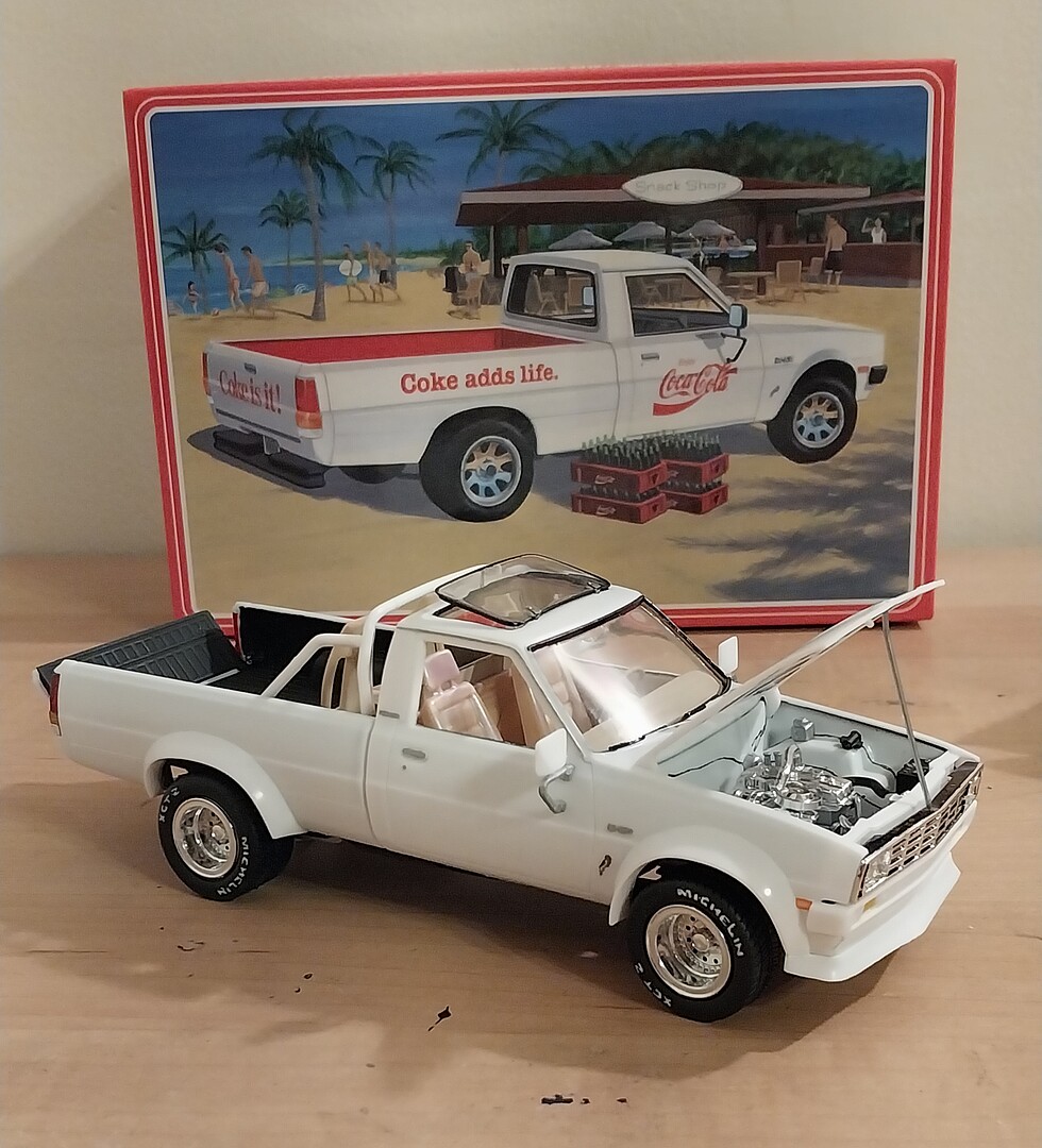 Coke 1982 Dodge Ram D50 Pickup Truck -- Plastic Model Truck Vehicle Kit ...