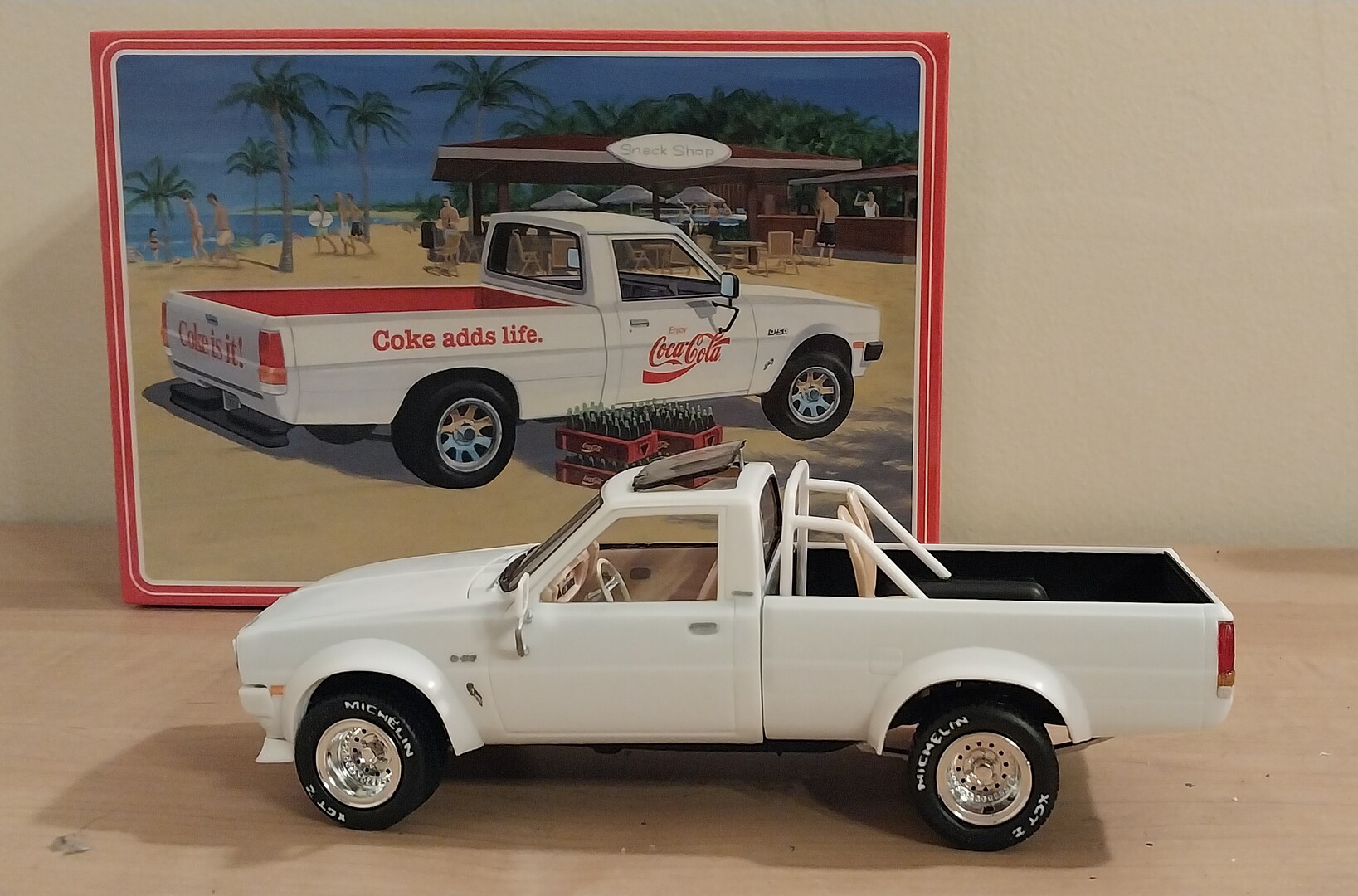 Coke 1982 Dodge Ram D50 Pickup Truck -- Plastic Model Truck Vehicle Kit ...