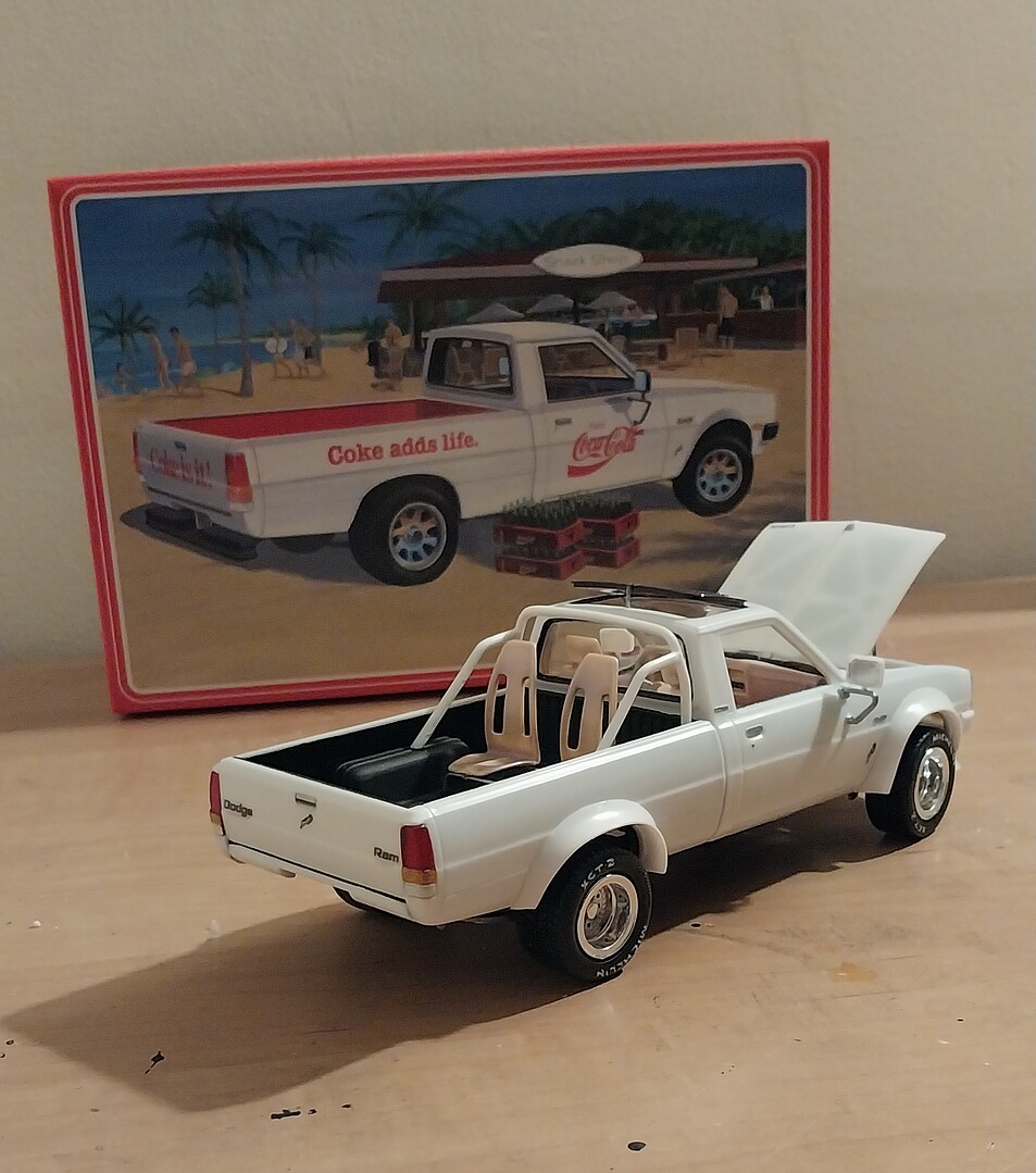 Coke 1982 Dodge Ram D50 Pickup Truck -- Plastic Model Truck Vehicle Kit ...