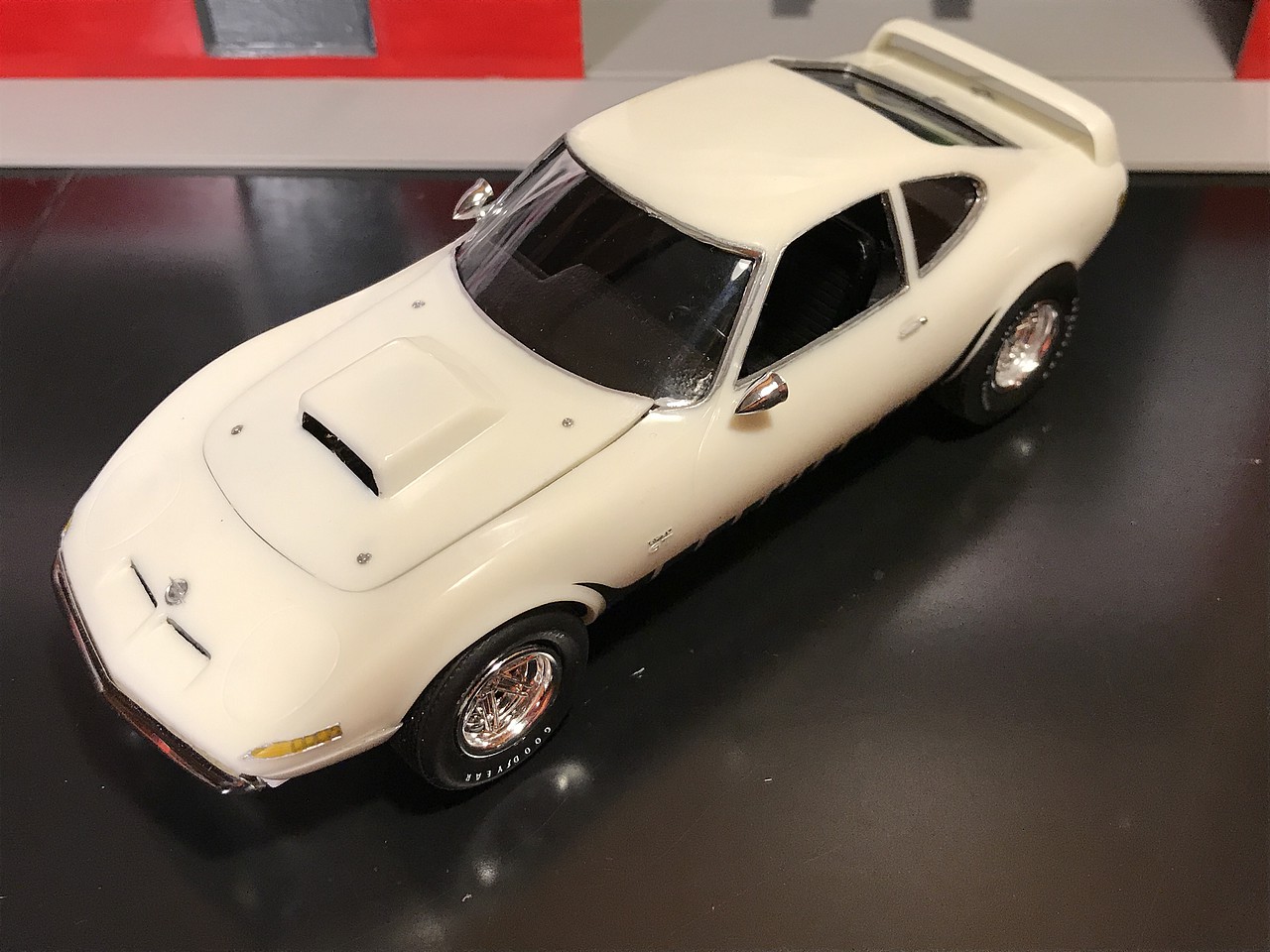 Opel GT Car (White) -- Plastic Model Car Kit -- 1/25 Scale -- #729 ...
