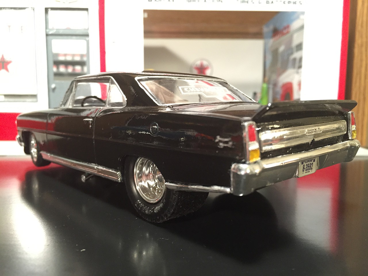 1966 Chevy Nova Pro Street -- Plastic Model Car Kit -- 1/25 Scale ...