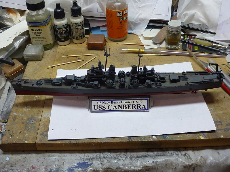 USS Baltimore CA68 Heavy Cruiser 1944 -- Plastic Model Military Ship ...