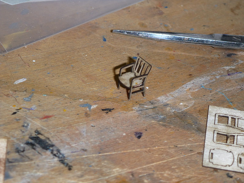 Captain's Chairs Kit (4) -- HO Scale Model Railroad Building Accessory ...