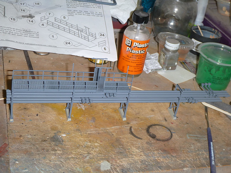 Oil Loading Platform - Kit - 7 x 13/16'' 17.8 x 2.1cm -- HO Scale Model ...