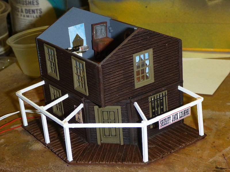 Sheriff, General Store & Dentist Western Style -- HO Scale Model ...