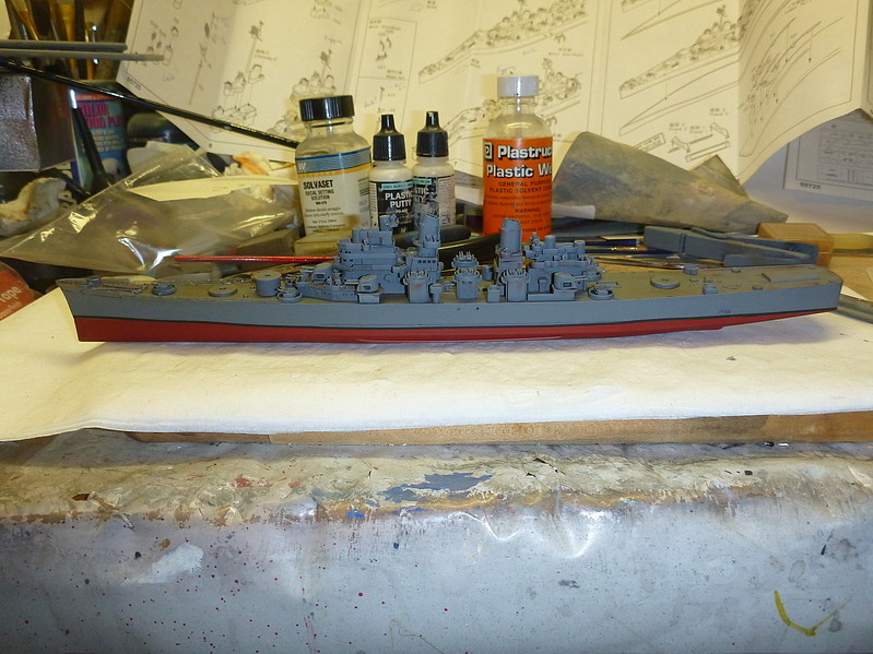 USS Baltimore CA68 Heavy Cruiser 1944 -- Plastic Model Military Ship ...