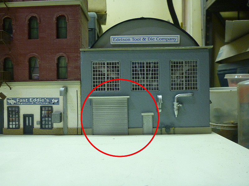 Roll Up Warehouse Door -- HO Scale Model Railroad Building Accessory ...