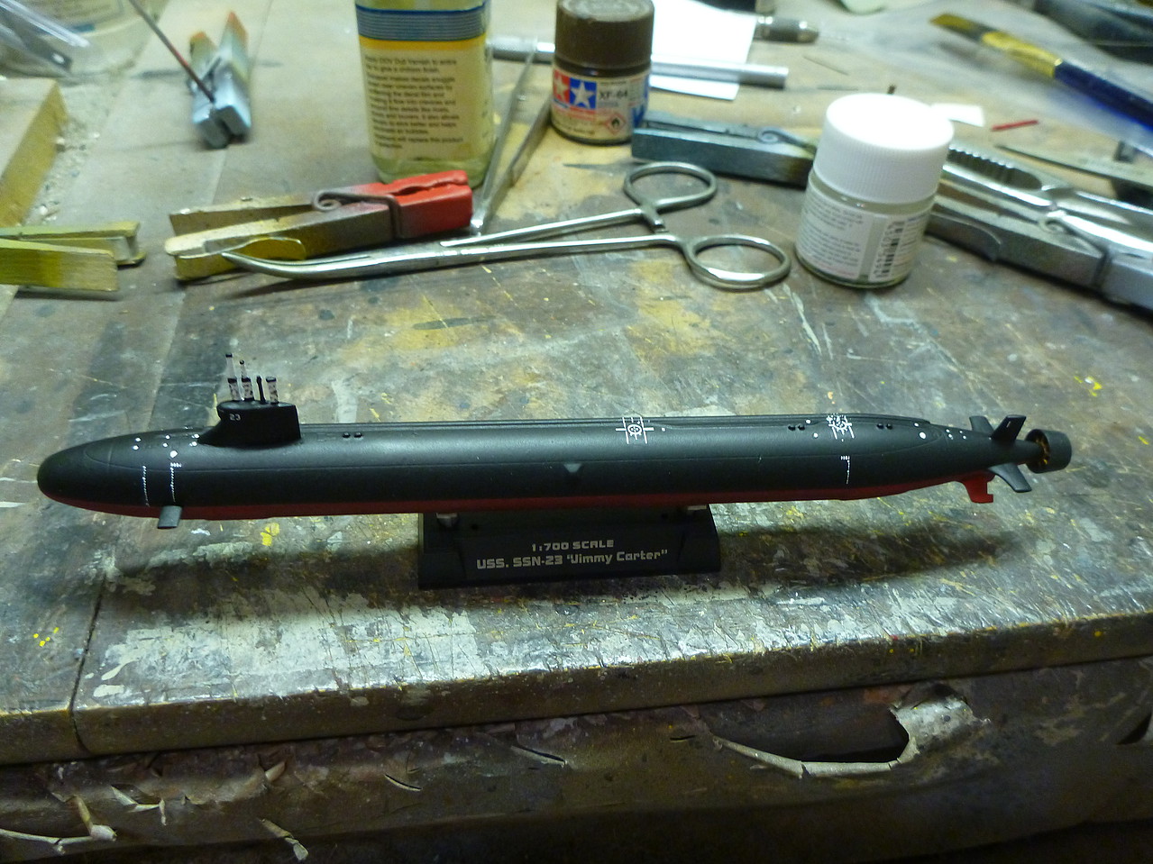 USS SSN-23 Jimmy Carter -- Plastic Model Military Ship Kit -- 1/700 ...