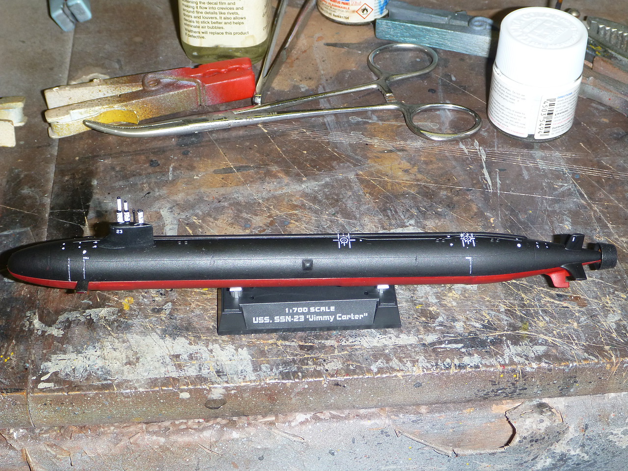 USS SSN-23 Jimmy Carter -- Plastic Model Military Ship Kit -- 1/700 ...