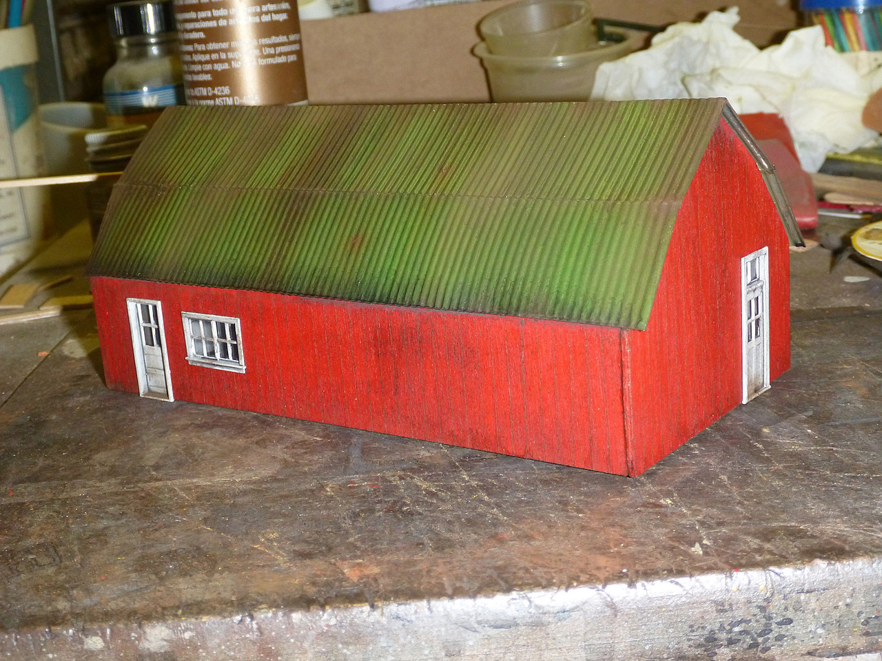 Patterned Plastic Corrugated Metal Siding -- HO Scale Model Railroad ...