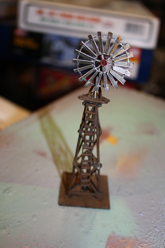 Aermotor Windmill -- HO Scale Model Railroad Trackside Accessory -- # ...