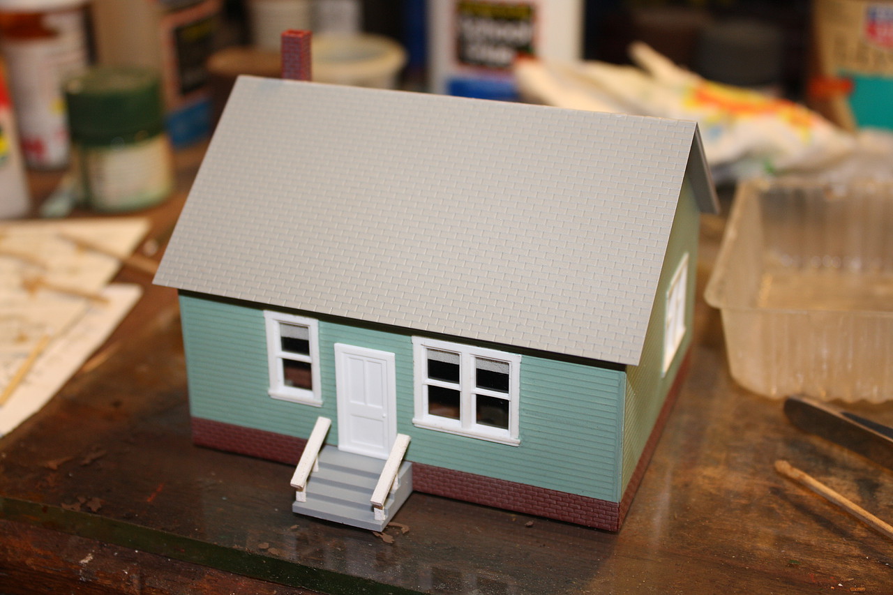 1 Story House -- Model Railroad Building Kit -- HO Scale -- #201 ...