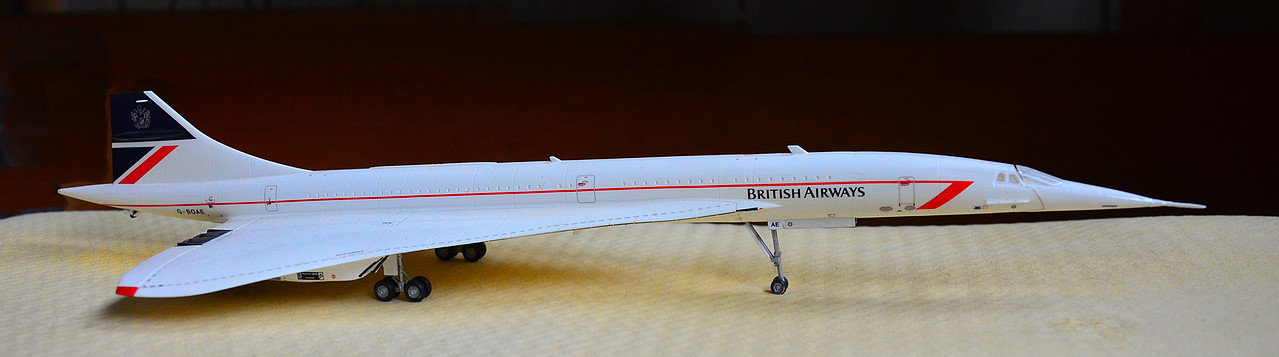 Concorde Britsh Air -- Plastic Model Airplane Kit -- 1/144 Scale ...