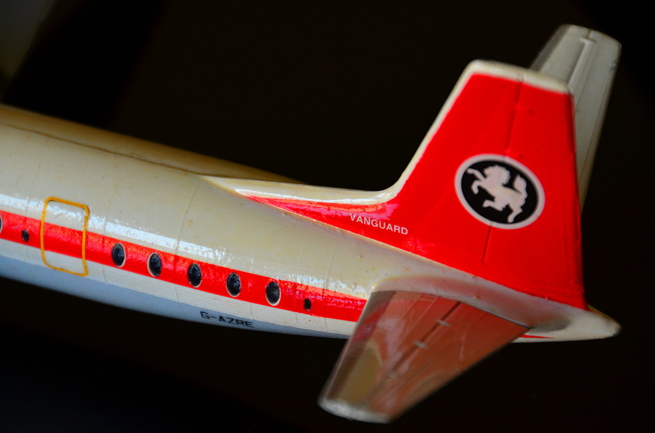 Vickers Vanguard British Turboprop Airliner -- Plastic Model Airplane ...