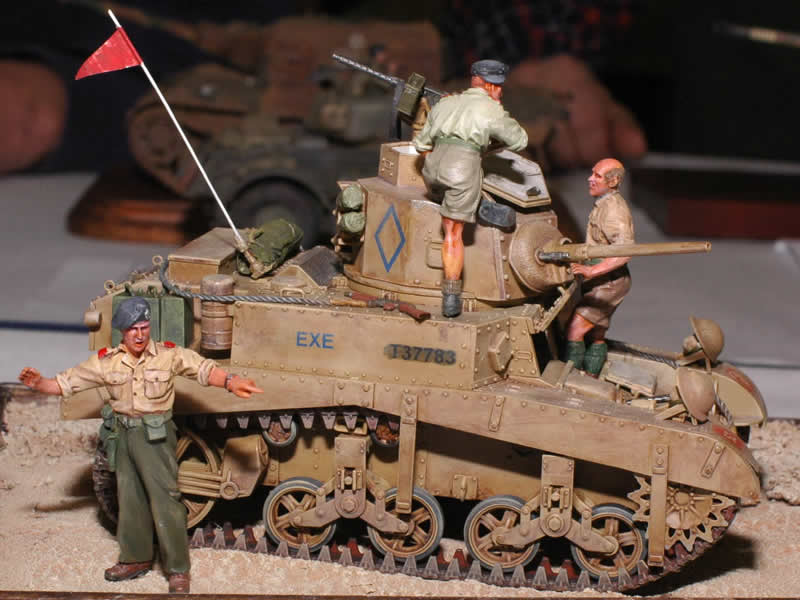 British M3 Stuart Honey Tank -- Plastic Model Military Vehicle Kit -- 1 ...