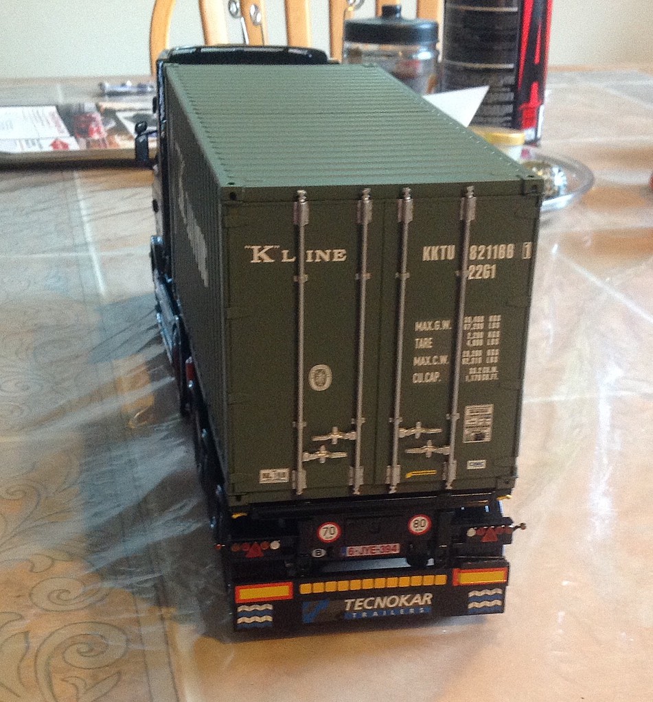 20 Foot Container Trailer -- Plastic Model Vehicle Kit -- 1/24 Scale ...