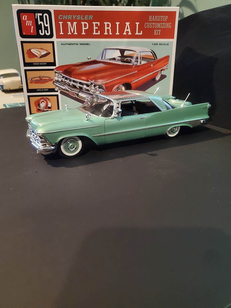 Gallery Pictures AMT 1959 Chrysler Imperial Plastic Model Car Kit 1/25 ...