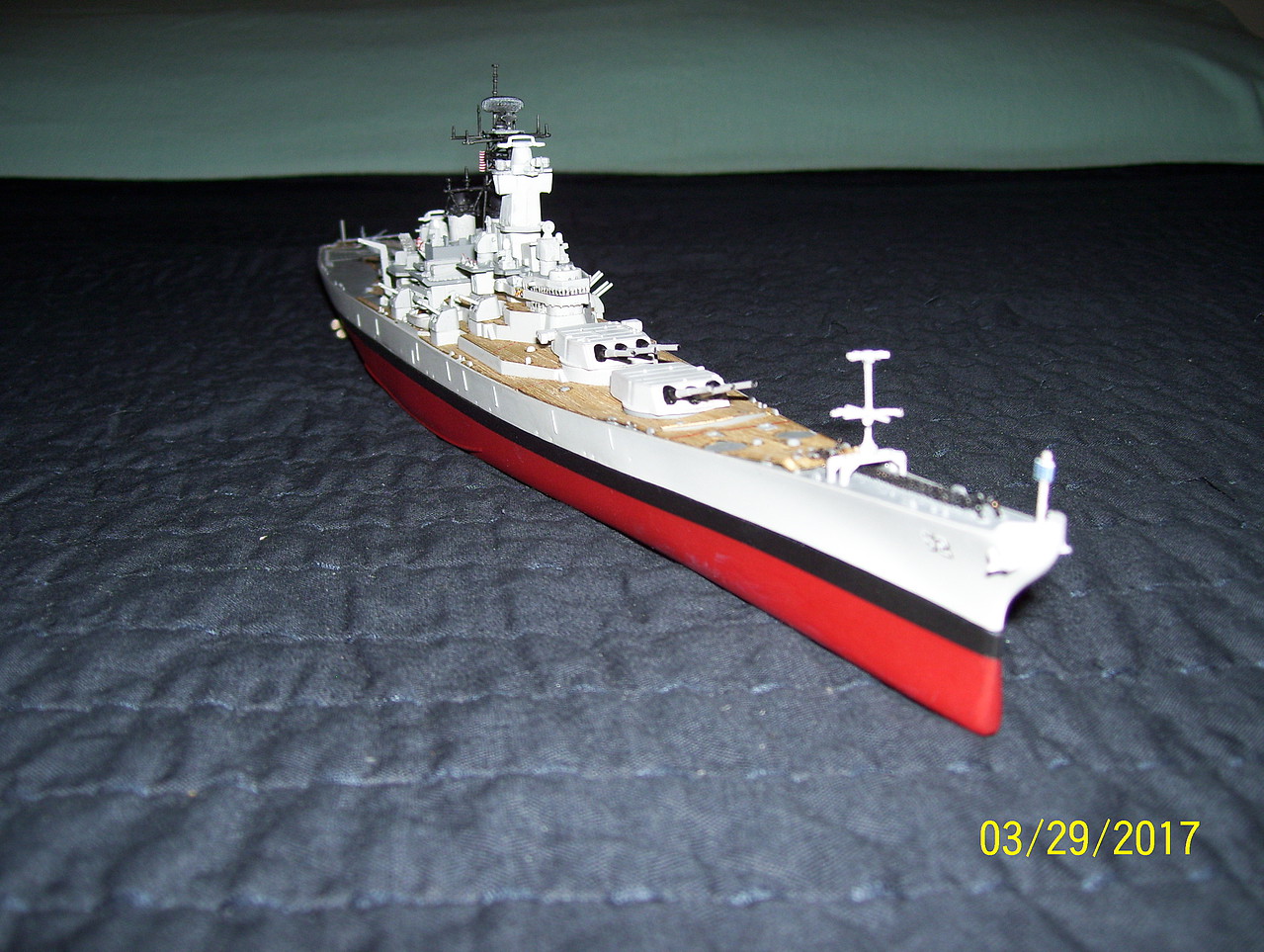 USS New Jersey BB62 Battleship 1983 -- Plastic Model Military Ship -- 1 ...