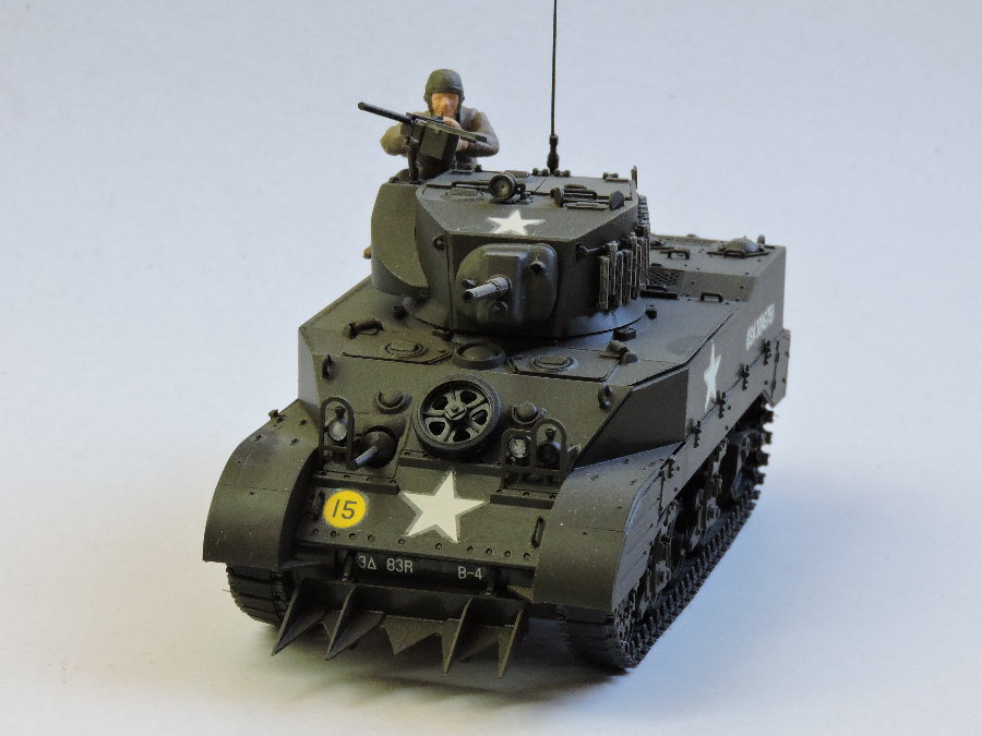 Gallery Pictures Tamiya US Light Tank M5A1 w/4 Figures Plastic Model ...