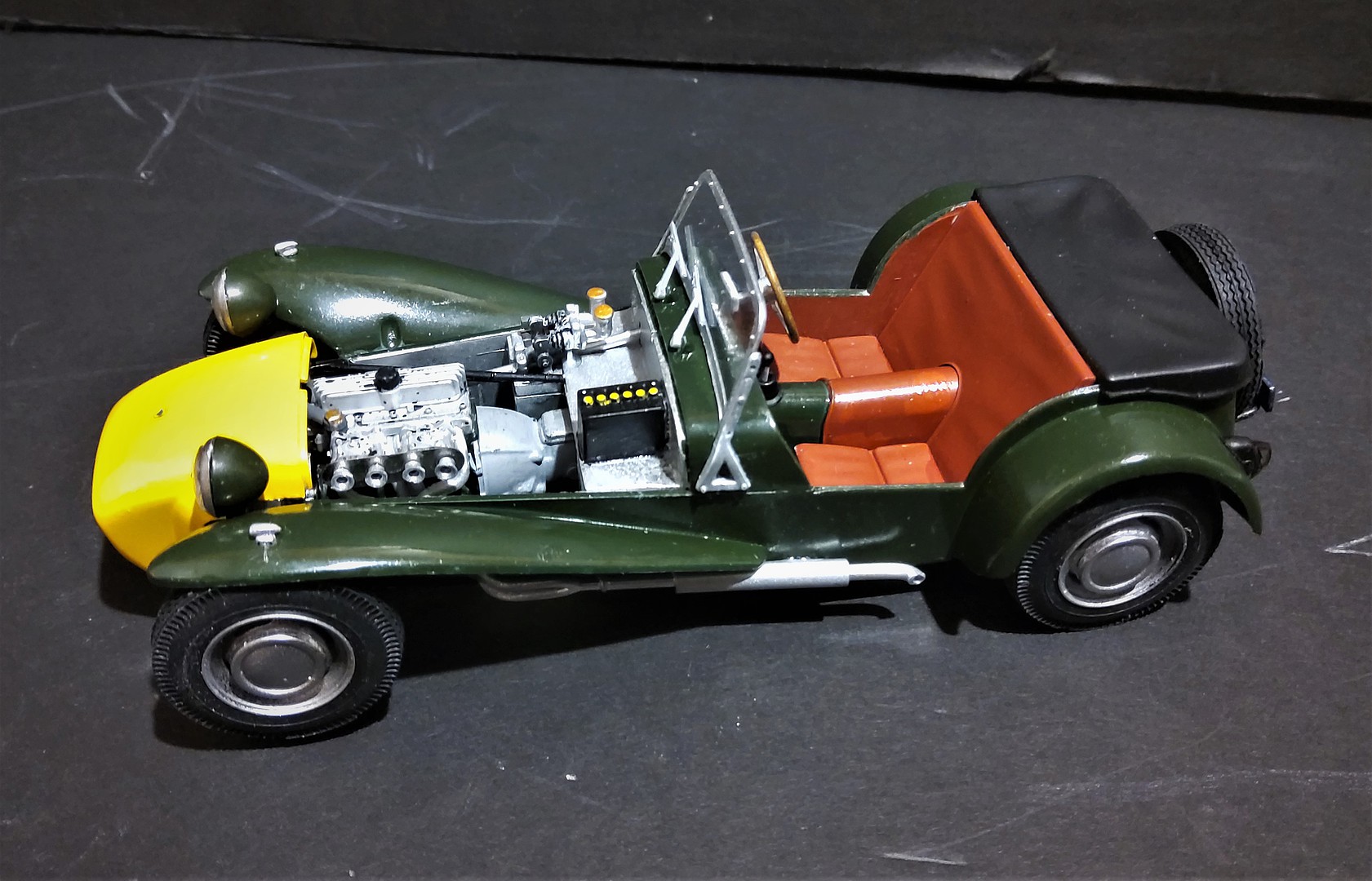 Lotus Super 7 Series II Sports Car -- Plastic Model Car Vehicle Kit ...