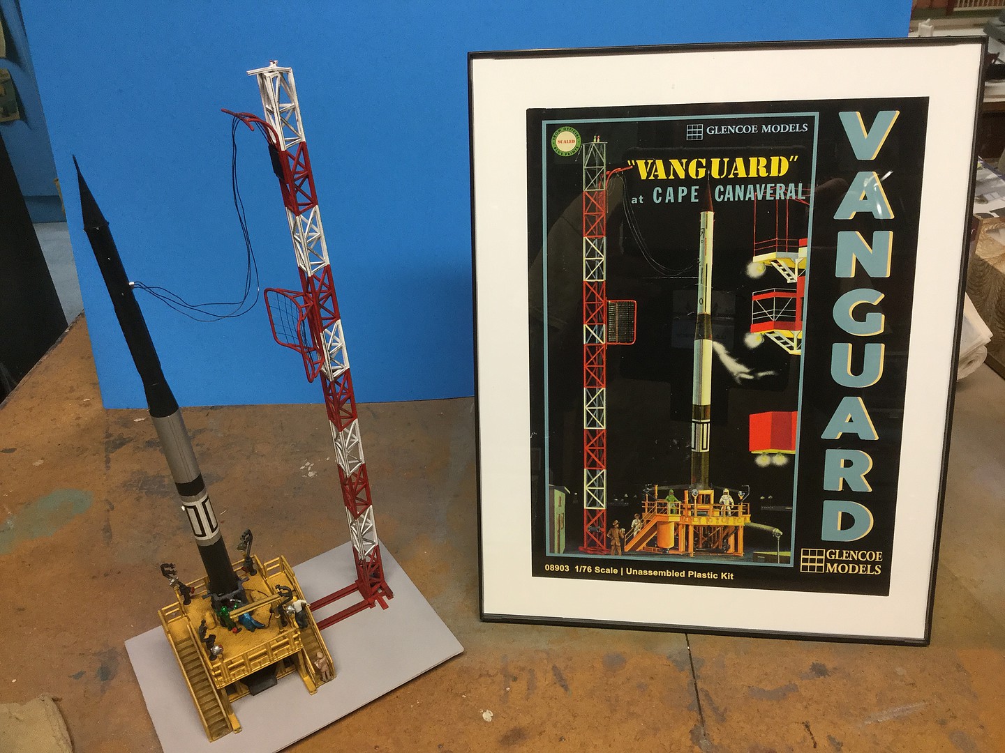 Gallery Pictures Glencoe VANGUARD ROCKET & GANTRY Plastic Model ...