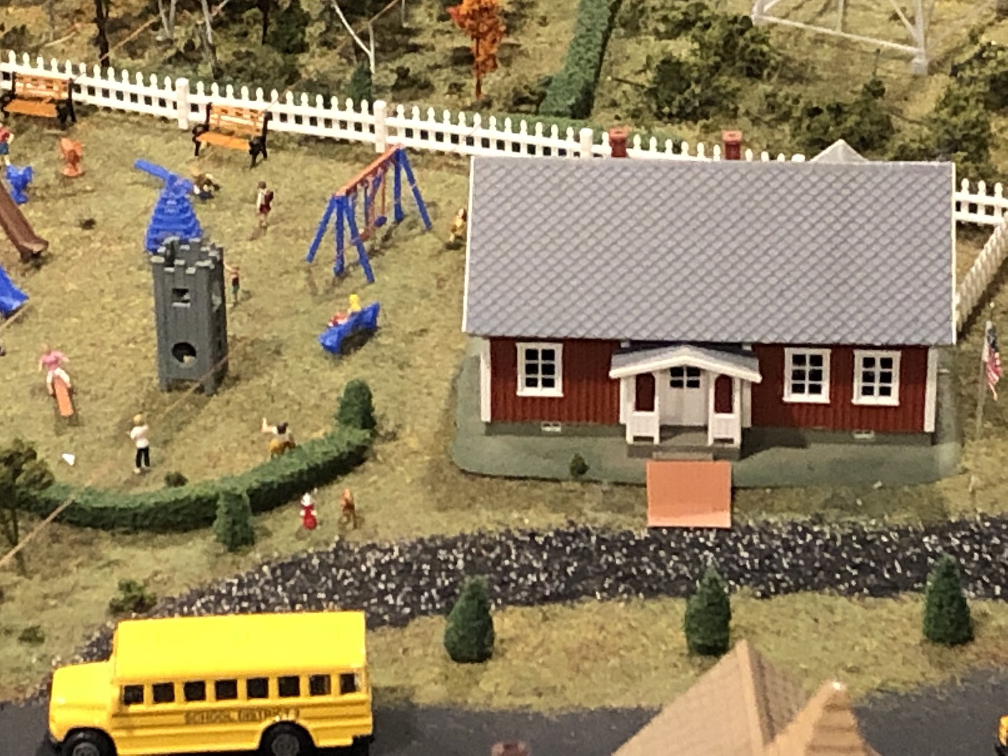 Gallery Pictures Model-Power Little Red School House Kit HO Scale Model ...