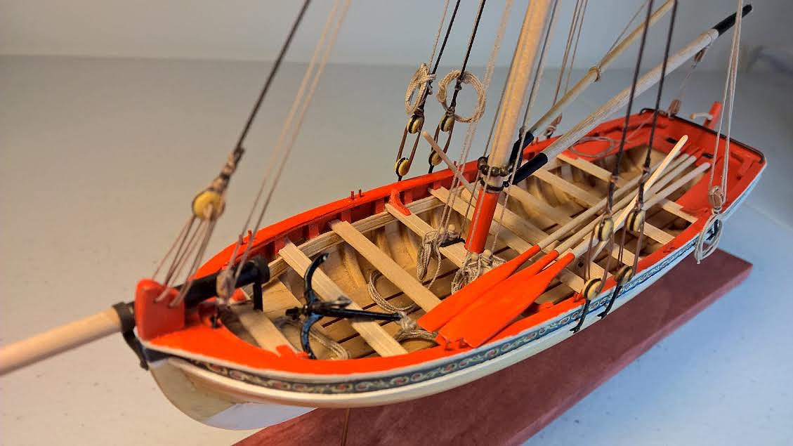 18th Century Longboat -- Wooden Model Ship Kit -- 1/48 Scale -- #1457 ...