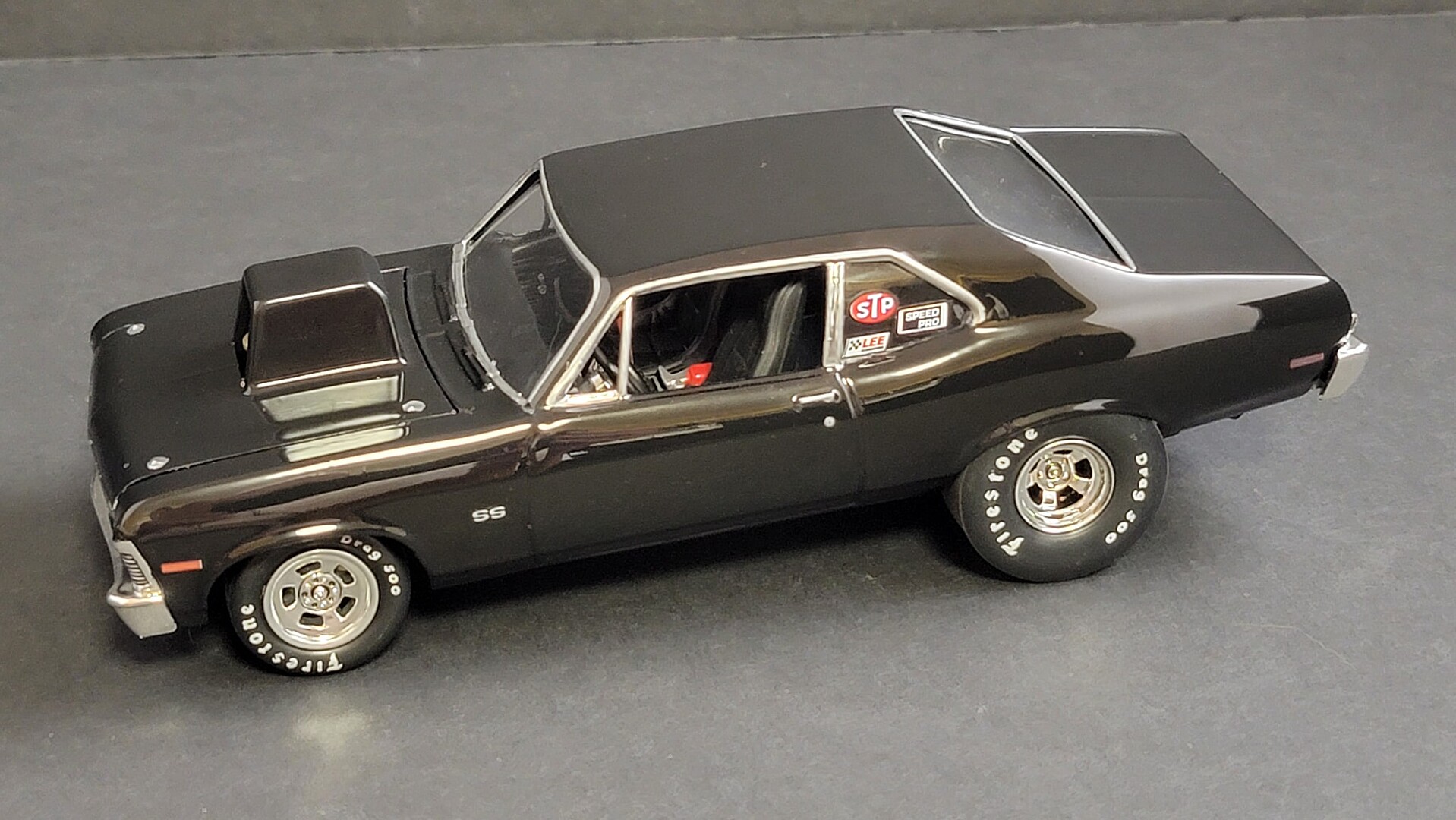 1972 Chevy Nova SS 'Old Pro' 2T -- Plastic Model Car Kit -- 1/25 Scale ...