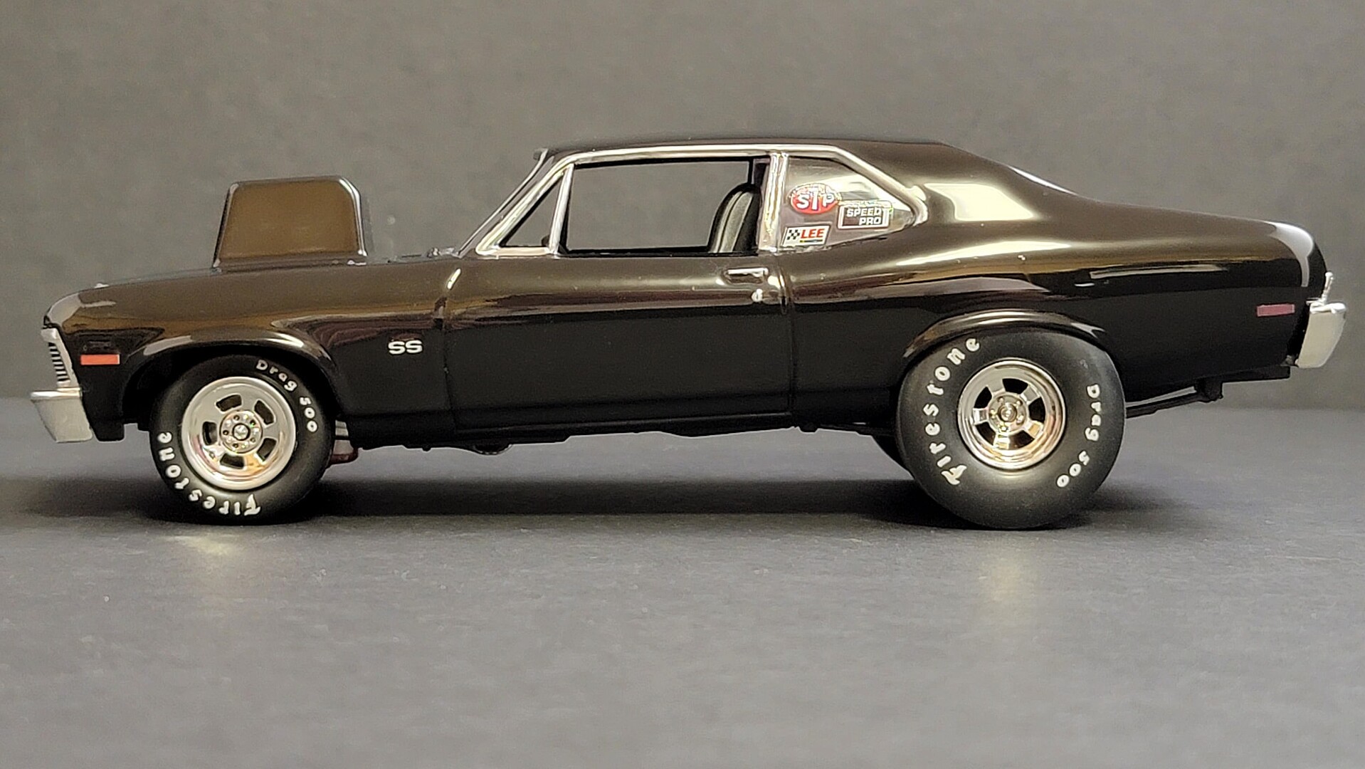 1972 Chevy Nova SS 'Old Pro' 2T -- Plastic Model Car Kit -- 1/25 Scale ...