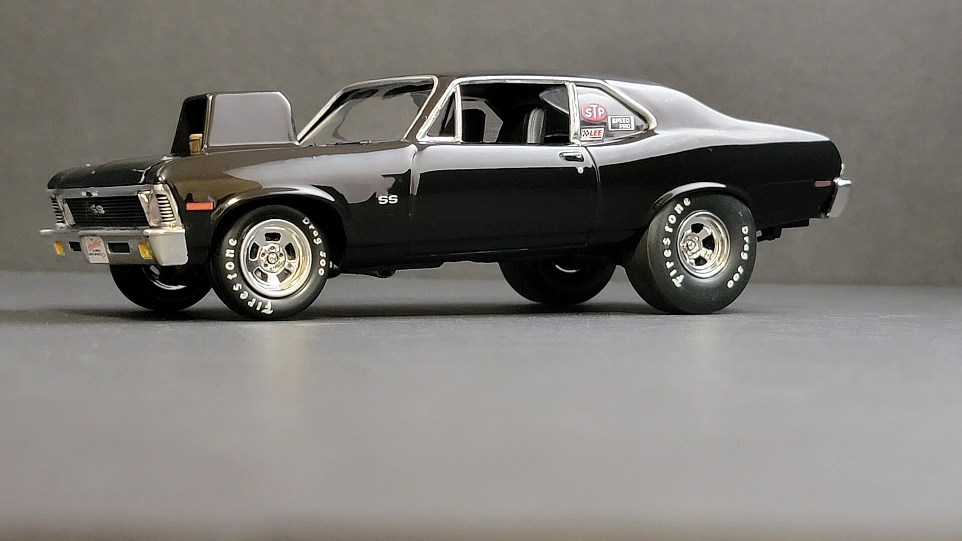 1972 Chevy Nova SS 'Old Pro' 2T -- Plastic Model Car Kit -- 1/25 Scale ...