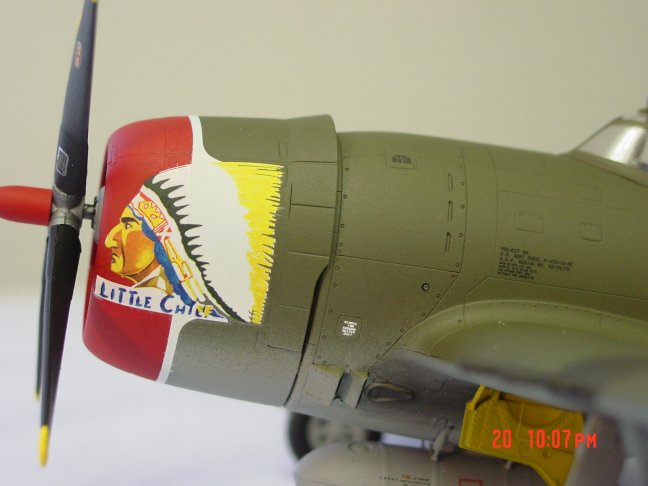 Republic P-47D Thunderbolt Fighter Aircraft -- Plastic Model Airplane ...