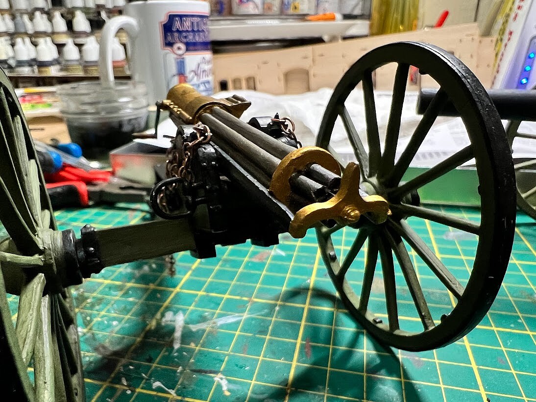 Gatling Gun Model 1866 -- Model Military Weapon Kit -- 1/16 Scale ...