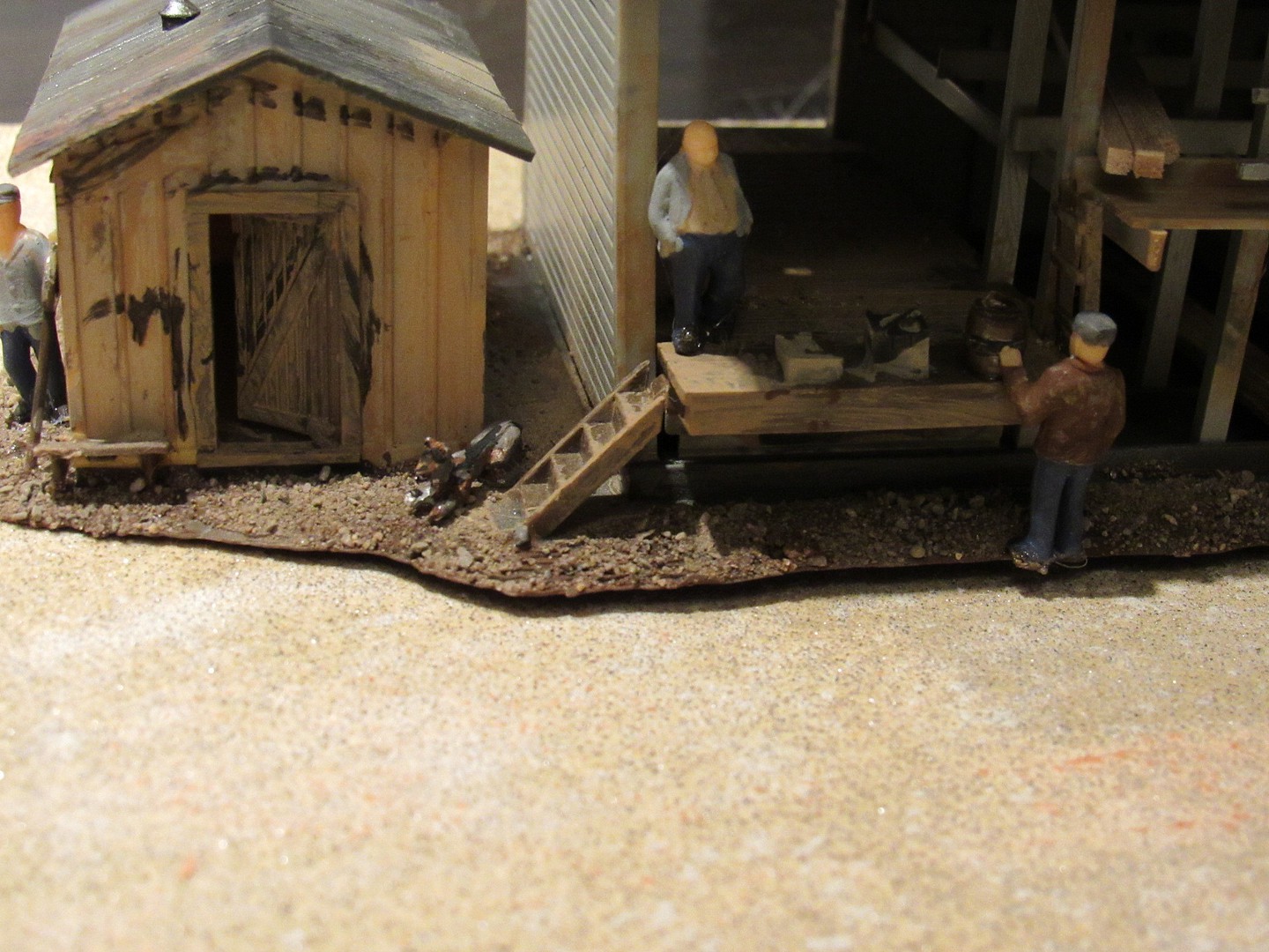 Lumber Yard & Office Kit -- HO Scale Model Railroad Building -- #750 ...