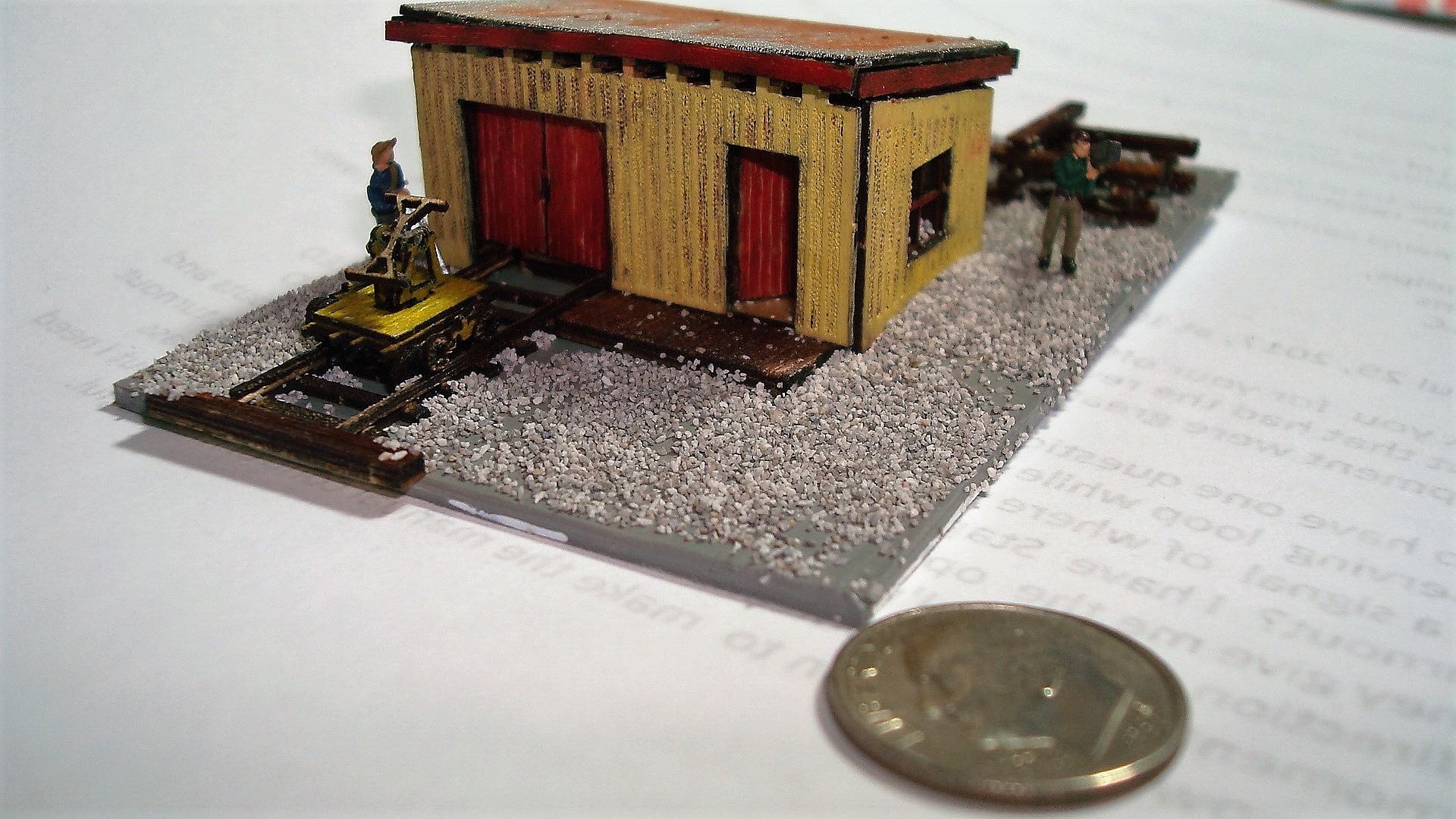 Maintenance of Way Shed (Wooden Kit) -- N Scale Model Railroad Building ...