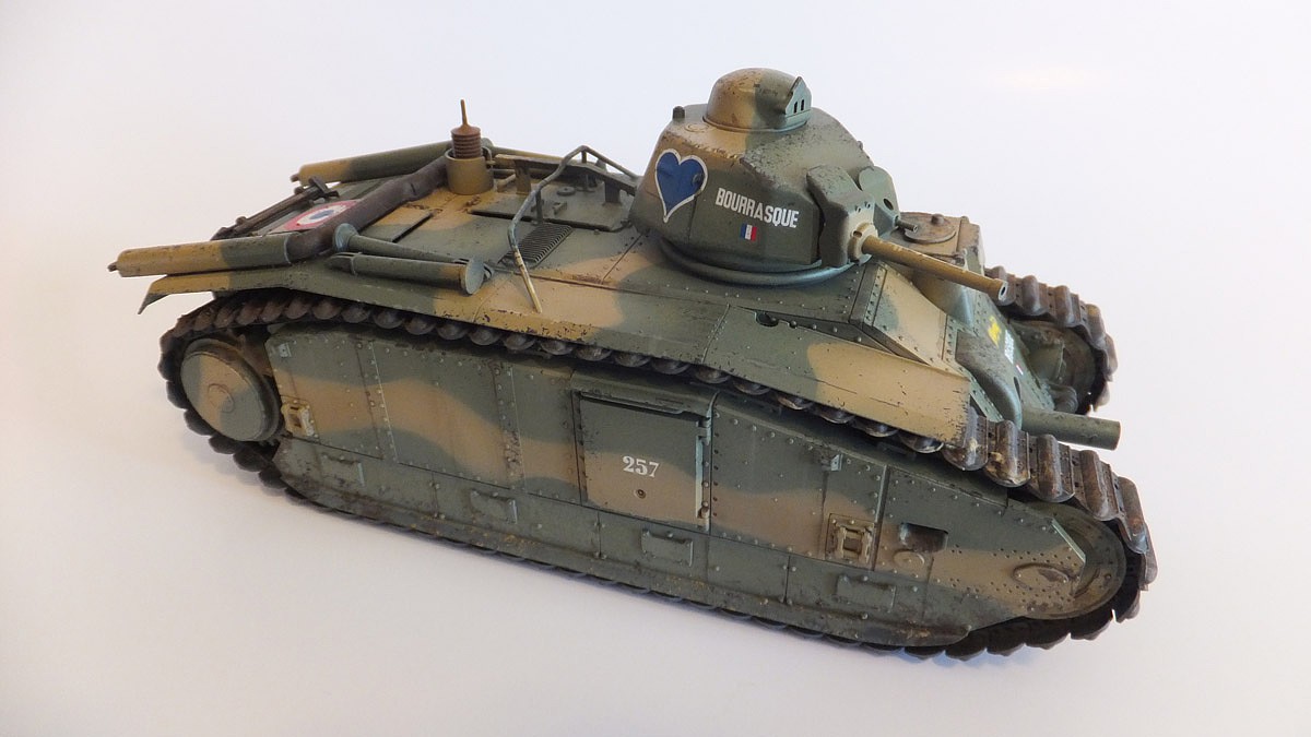 French Battle Tank B1 bis -- Plastic Model Military Vehicle Kit -- 1/35 ...
