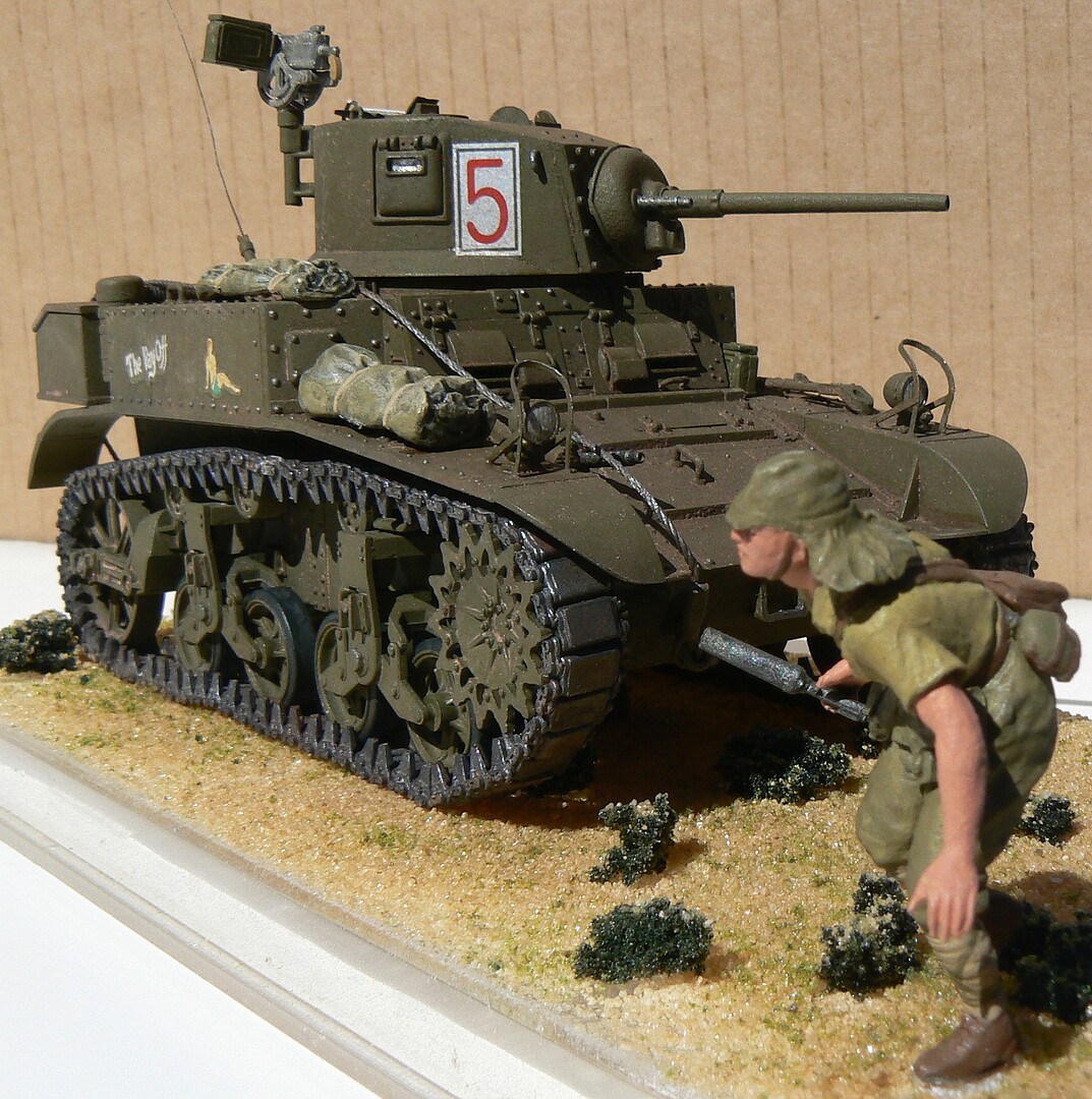 M3A1 Stuart Light Tank -- Plastic Model Military Vehicle Kit -- 1/35 ...