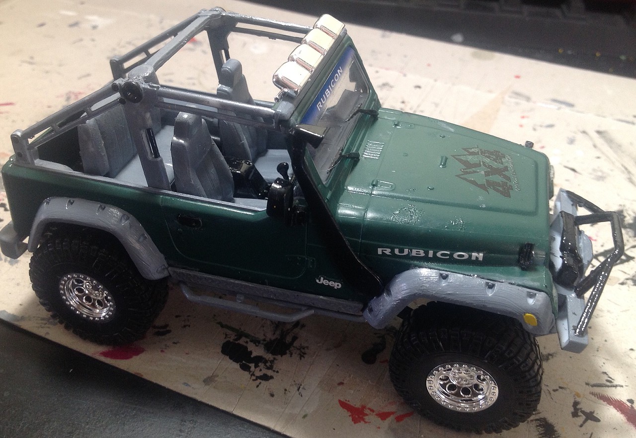 2003 Jeep Rubicon -- Plastic Model Car Kit -- 1/25 Scale -- #854053 ...