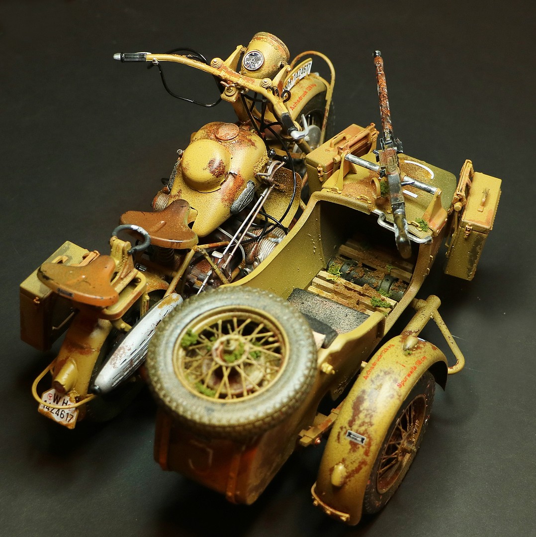 BMW R75 German Military Motorcyle -- Plastic Model Military Vehicle Kit ...