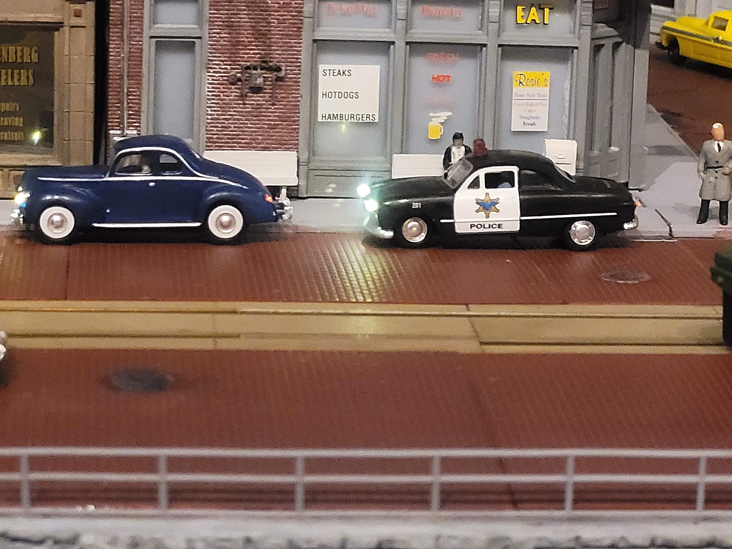 Just Plug Lighted Police Car -- HO Scale Model Railroad Vehicle -- # ...