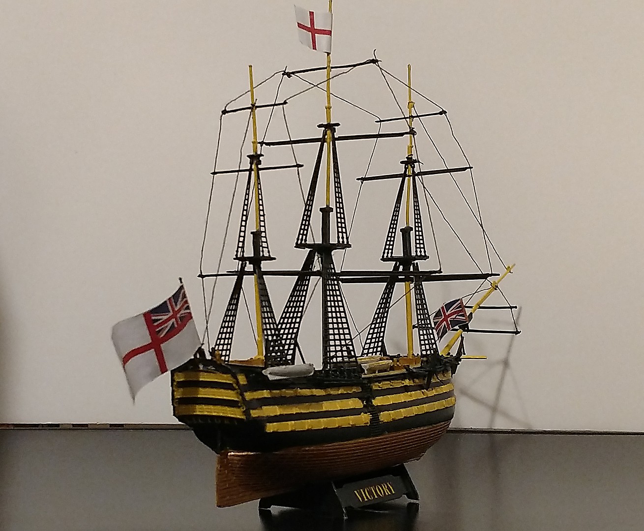 Admiral Nelson Flagship HMS Victory -- Plastic Model Sailing Ship Kit ...
