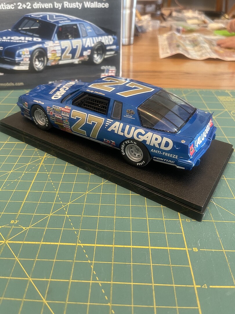 Rusty Wallace #27 Valugard Pontiac 2+2 1986 -- Plastic Model Racecar ...
