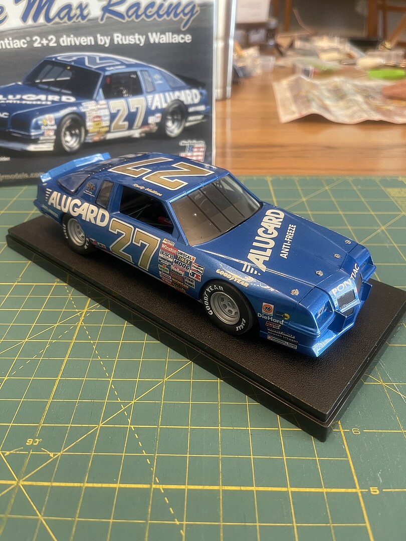 Rusty Wallace #27 Valugard Pontiac 2+2 1986 -- Plastic Model Racecar ...