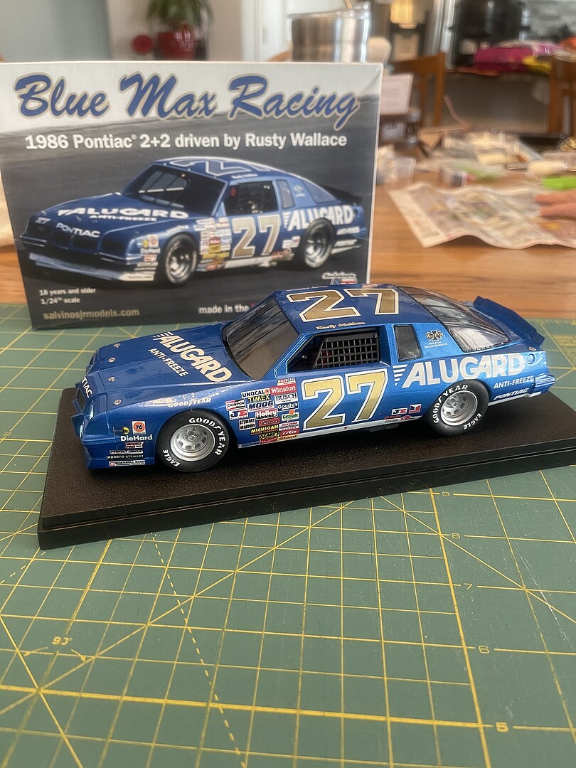 Rusty Wallace #27 Valugard Pontiac 2+2 1986 -- Plastic Model Racecar ...